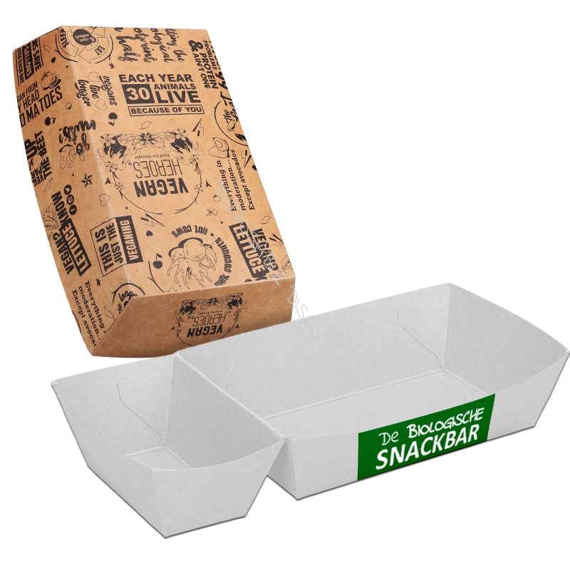 BIO Frietbakjes karton bedrukt met logo!